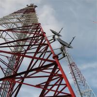 China Free Standing Ham Radio Aerial Gsm Base Station Communication Cellular Phone Mast 3 Legged Tubular Steel Tower for sale