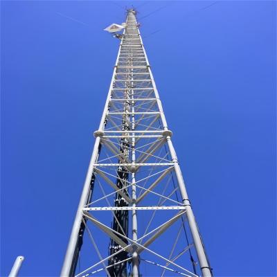 China Hot Dip Galvanized Self Supporting Three Legged Tower Tubular Gsm Antenna Telecommunication Tower for sale