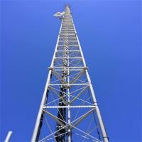 China TV Antenna Pole Mast 3 Legged Tubular Steel Tower 175M - 300M 3 legged tower for sale