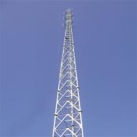 China 3 Legged Tubular Crank Up Antenna Tower Telecom Steel Tower  50m 60m 65m for sale