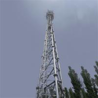 China 3 Legged Tubular Crank Up Antenna Tower Telecom Steel Tower  50m 60m 65m for sale
