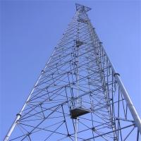 China 3 Legged Tubular Crank Up Antenna Tower Telecom Steel Tower  50m 60m 65m for sale