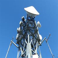 China Gsm Base Station Vhf Uhf Radio Communication Antenna 3 Legged Tubular Steel Tower for sale