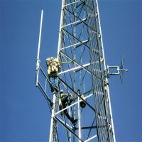 China Gsm Base Station Vhf Uhf Radio Communication Antenna 3 Legged Tubular Steel Tower for sale