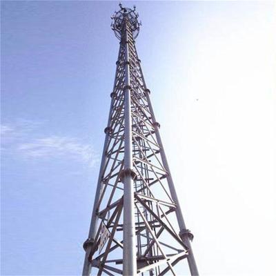 China Telecom Antenna GSM Wifi Network Self Support Cell Tower 3 Legged Tubular Cellular Microwave Communication Tower for sale