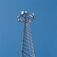 China Bolted Pylon Iron 3 Legged Tubular Steel Tower 20 - 65 M Meter Mast for sale