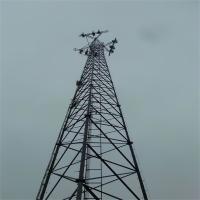 China Triangular Telecom Tubular Self Supporting Antenna Mast HDG 3 Legged Steel Lattice Tower for sale