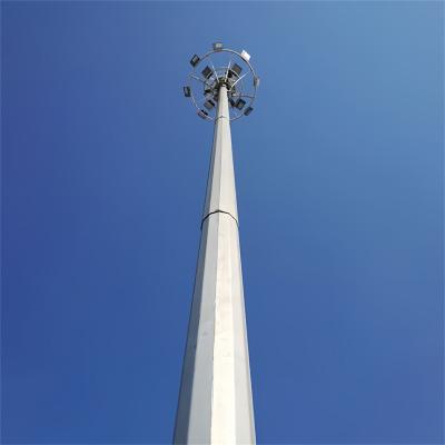 China 5G Cell Base Station Steel Telecom Monopole Tower for sale
