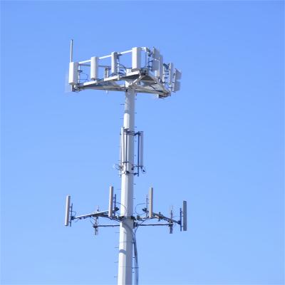 China Antenna 40m Communication Cell Tower Monopole For Networks Decorative for sale