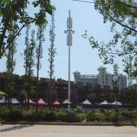 China 4G BTS Monopole Telecommunications Tower Antenna 100 Ft Monopole Tower for sale
