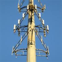 China Self Supporting Price Wifi Long Range Cell Phone Working Platform Microwave Antenna Steel Monopole Tower for sale