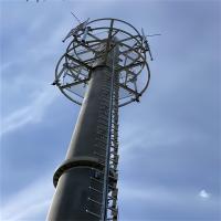 China Communication Broadcasting Telecommunication Monopole Antenna Tower ASTM A123/ ISO 1461 for sale