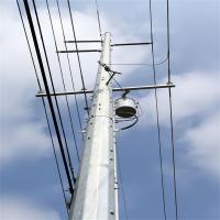 China 20 Meter 25 30 Meter Antenna Telecom Steel Monopole Tower Q345B / A572 Material for sale