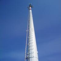 China Manufacturer 75 Ft Outdoor 100 Km Range Antenna TV Steel Tubular Telecommunication Mast Pole for sale
