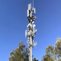 China A36 Astm With Inner Climbing Ladder Cell Mast Base Station Galvanized Strapping Antenna Gsm Monopole Tower for sale