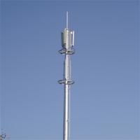 China Single Mast Communication Antenna Poles Monopole Tower 30m Galvanized Steel for sale