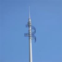 China Equipment Galvanized Tapered Tubular Cell Gsm Antenna Telecommunication Communication Steel Monopole Tower for sale