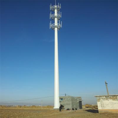 China High Quality 20m 30m 45m 50m Communication Antenna Pole 5G Cell Signal Base Station Monopole Steel Telecom Tower for sale