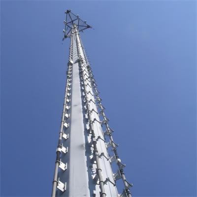 China Self Support Galvanized 75 Ft Steel Tube Pole Tv Antenna Cell Wifi Gsm Telecom Monopole Towers Supplie for sale