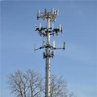 China Hot Dip Galvanized Telecom Mast Tower Monopole 30 Meter Q345B/A572 Material for sale