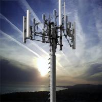 China Hot Dip Galvanized Telecom Mast Tower Monopole 30 Meter Q345B/A572 Material for sale