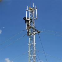 China Cell Site Signal Transmission Triangle Steel Guyed Pole Tower Guyed Communication Tower for sale
