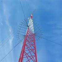 China 20M Meter Hot Dip Galvanized Tubular Steel Guyed Wire Tower 5G Radio Antenna Telecommunication Mast for sale
