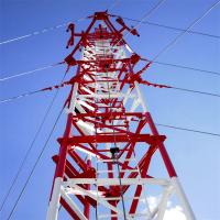 China Galvanized Steel Lattice Tubular Guyed Transmission Tower 30 40 50 M Meter Telecom 5G/4G/3G for sale