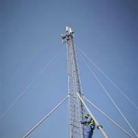 China 20M 20 Meter 30M 40 Meter 50M 3 Legs Guyed Wire Tower Tubular Galvanized Steel Antenna Guyed Communication Tower for sale
