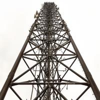China 3 Legs Network Radio 5G Antenna Guyed Wire Tower Triangular Galvanized Steel for sale