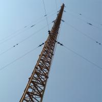 China 100 Meter Q345 Q235 Q420 Steel Structure Guyed Pole Tower Antenna Angle Lattice Communication Pole Mast Telecommunication Tower for sale