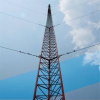 China Tubular Steel Telecommunication Guyed Wire Tower For 5G 4G 3G Mast Galvanized for sale