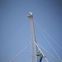 China 30M 60M 80M 90M 100M 120M 3 Legs Tubular Steel Tower Wind Turbine Guy Mast Triangular for sale