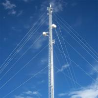 China 30M 60M 80M 90M 100M 120M 3 Legs Tubular Steel Tower Wind Turbine Guy Mast Triangular for sale