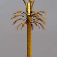 China Camouflaged Pole Palm / Pine Micro Fake Cell Tower Trees 10 20 30 40 50 60 70 80 M for sale