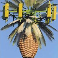 China 10 20 30 M Palm Tree Fake Tree Cell Tower Camouflaged Telecommunication  5-80M for sale