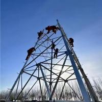 China 33KV To 110KV Power Transmission Tower Angle Iron Tower 30-180 km/h Wind Speed for sale