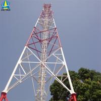 China Round Steel Communication Mobile Phone Self Supporting Lattice Tower Antenna Tubular Mast 3 Leg for sale