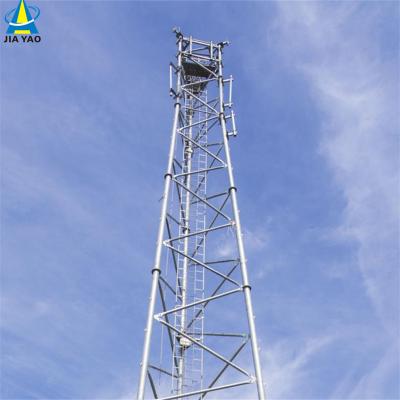 China Round Steel Communication Mobile Phone Self Supporting Lattice Tower Antenna Tubular Mast 3 Leg for sale