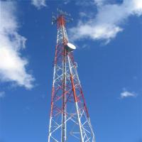 China Mast Pylon Angular Iron 3 Legged Telecommunication Angle Steel Tower 20 30 40 45 50 55 60 M for sale