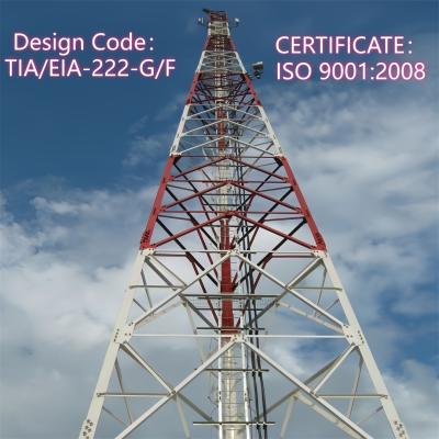 China 3 Legs Angle Communication Tower Galvanized Steel 30m Anti Rust 5G Signal Outdoor Urban Coverage for sale