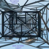 China Four Angle Telecom Tower Carbon Steel 35m LTE Network Rural Areas Wind Resistant for sale
