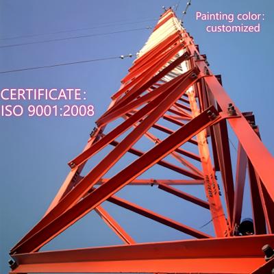 China 3 Legged Angular Steel Tower Communication Tower Q235 Steel 25m LTE Network Weatherproof Rural Areas for sale