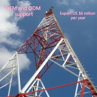 China 3 Legged Angular Steel Tower Communication Tower Q355 Steel 28m Mobile Network Wind Resistant Coastal Regions for sale