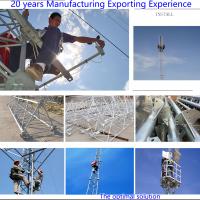 China Guy Rope Cell Tower High Strength Steel 35m Mobile Network Suburban Zones Wind Resistant for sale