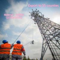 China Power Transmission Tower Galvanized Steel 35m High Voltage Electric Grid Urban Areas Stable for sale