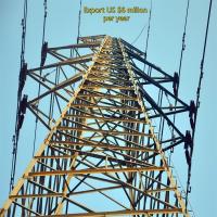 China Power Transmission Tower Galvanized Steel 35m High Voltage Electric Grid Urban Areas Stable for sale