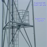 China Solar Panel Telecom Tower Self Supporting Structure Hot Dip Galvanized Steel 4KW for sale
