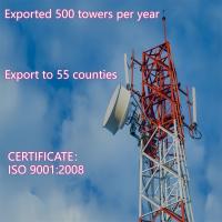 China 30m Self Supporting Lattice Tower For Communication GSM Tower Made Of Angle Steel for sale