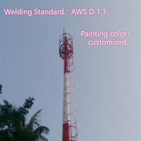China Iron Wifi Cell Phone Antenna Tower 25m 40m Height Network Mobile Gsm Communication for sale